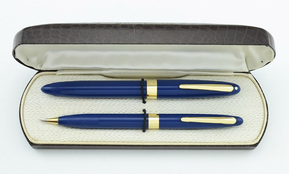 Sheaffer Statesman Touchdown Set - Fat Version, Persian Blue, Fine ...