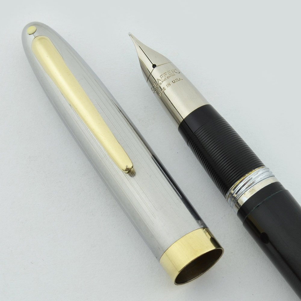 Sheaffer Clipper TM Snorkel Fountain Pen - Black, Fine Nib (Very Nice ...
