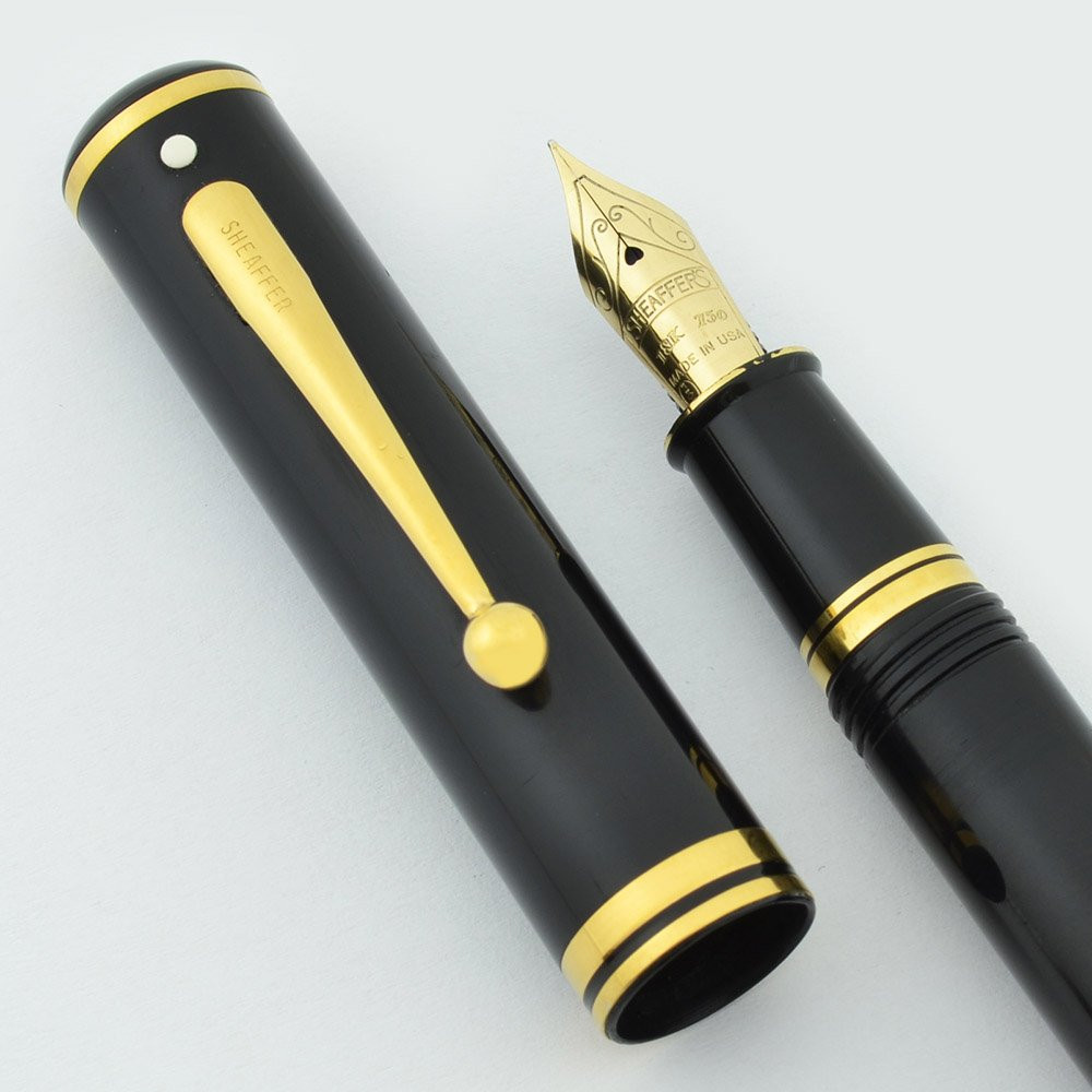 Sheaffer Connaisseur Fountain Pen - First Year, Black, Fine 18k Nib ...