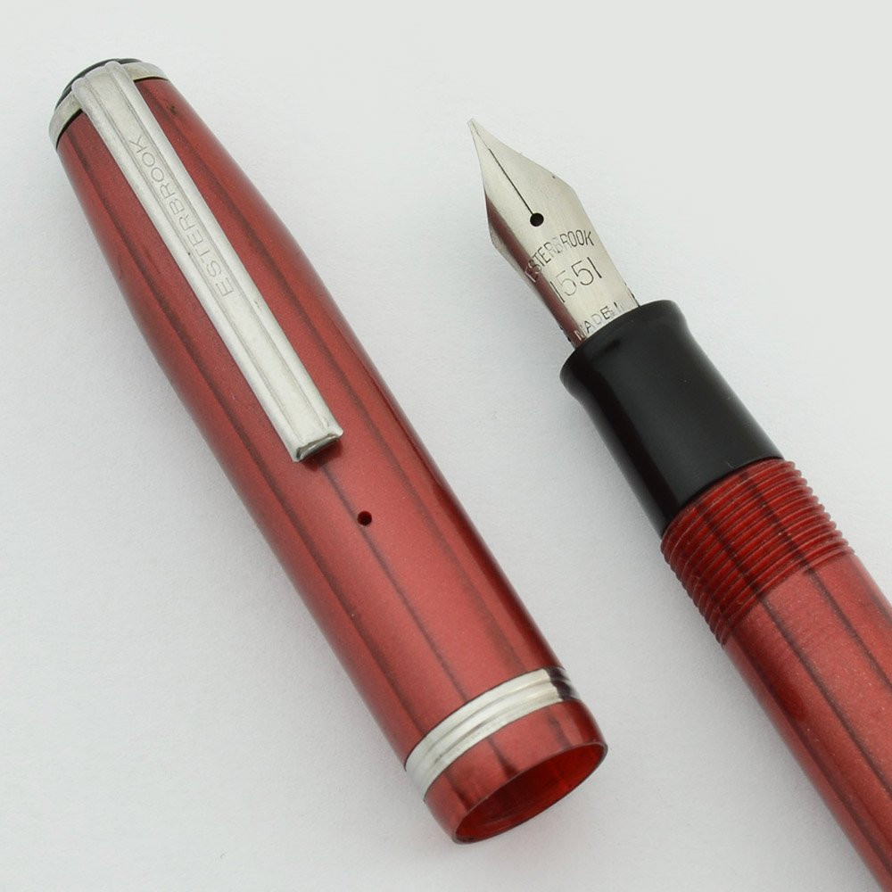Esterbrook LJ Fountain Pen - Red, 1551 Firm Medium Nib (Excellent ...
