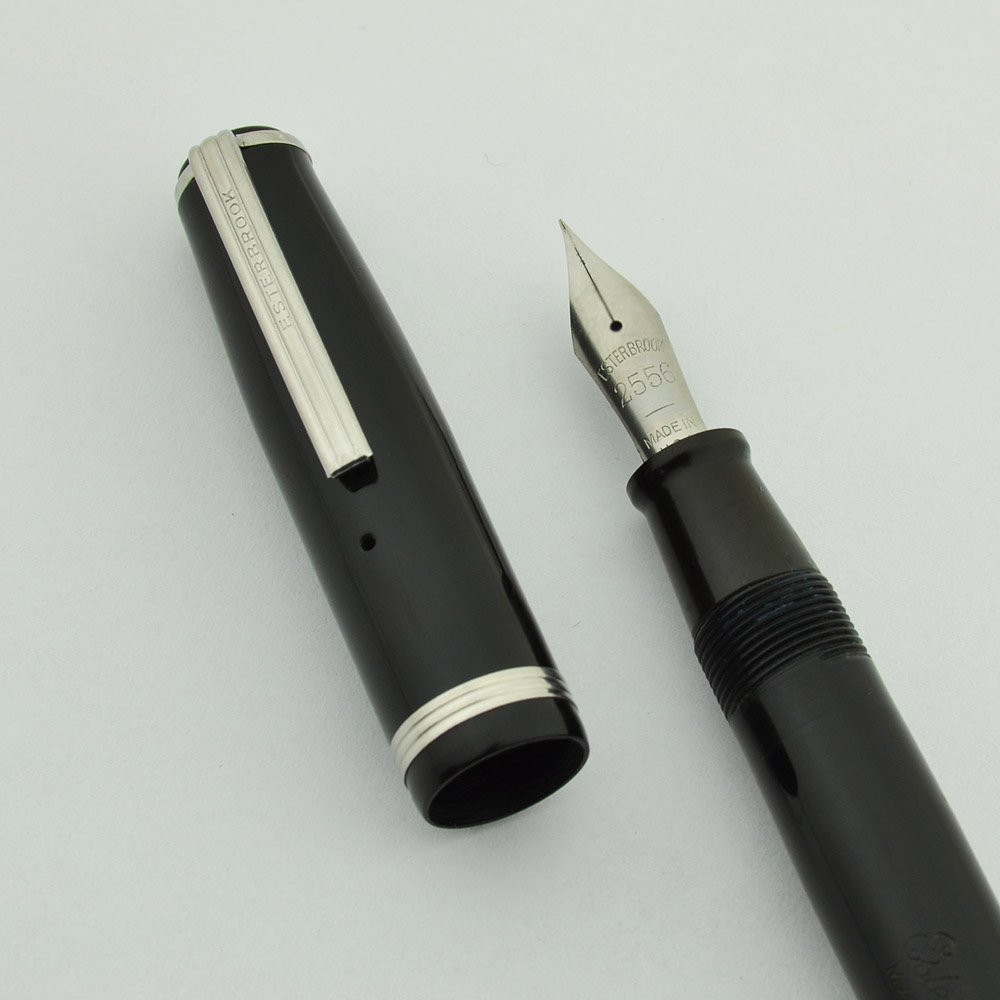 Esterbrook J Fountain Pen - Black, 2556 Fine Firm Nib (Excellent ...