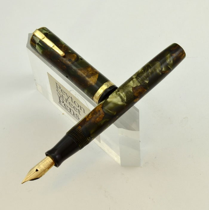 Waterman Lady Patricia Fountain Pen - Green & Bronze, Flexible Nib ...