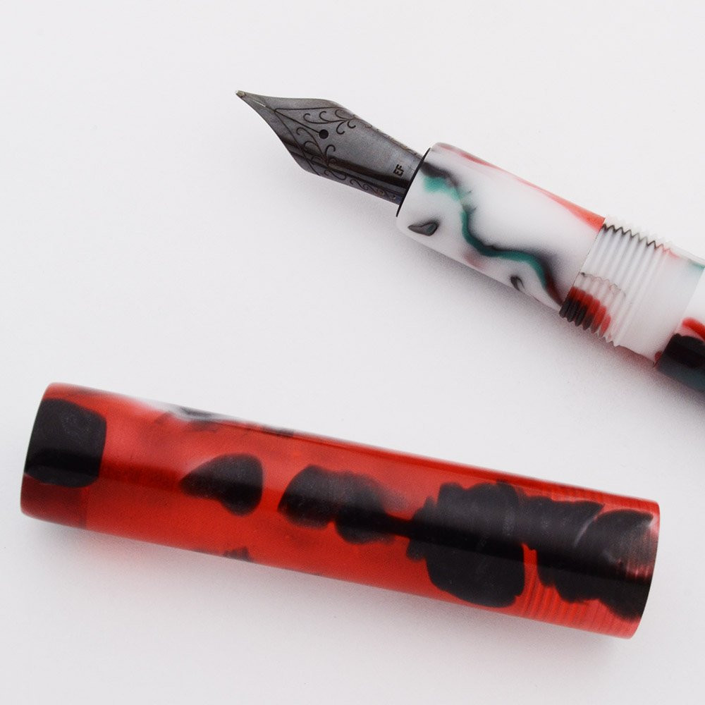 PSPW Prototype Fountain Pen - Full Size, No Clip, Red, White, and Green ...