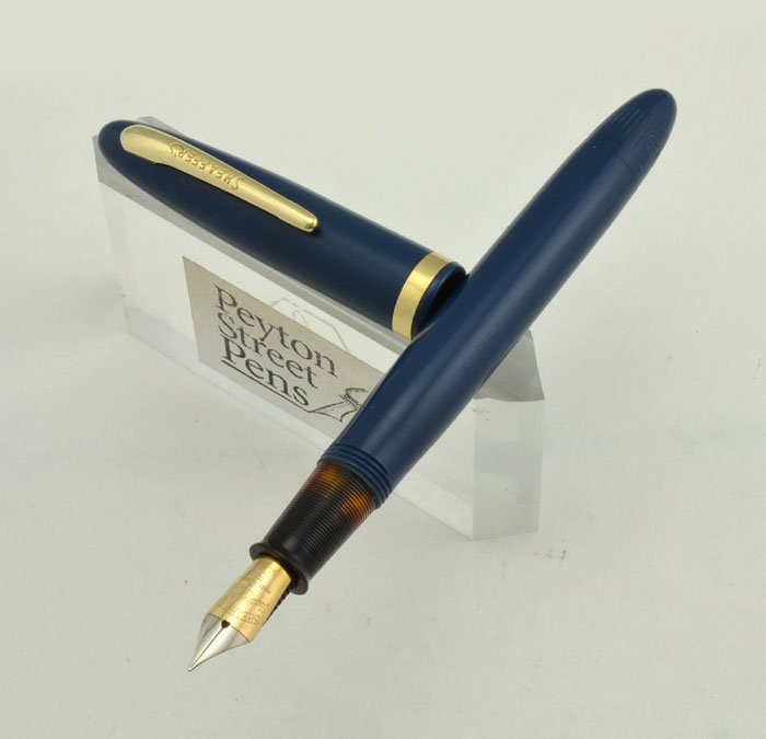 Sheaffer Admiral Touchdown - Persian Blue, 14k Fine (Excellent ...