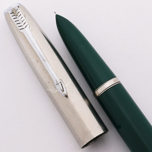Parker 21 Fountain Pen (1954-65) - Trough Clip, Navy Blue , Aerometric ...