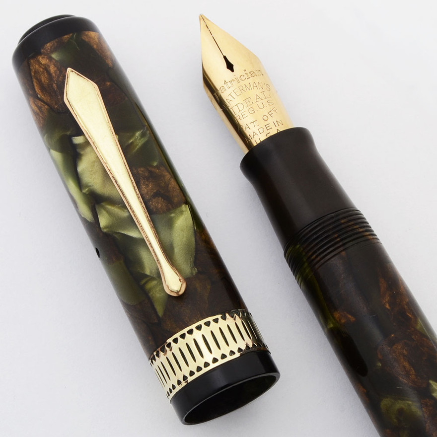 Waterman Patrician Fountain Pen (1920s)- Moss Agate, Hard to Find ...