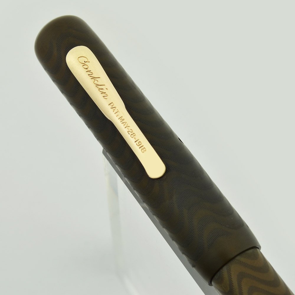 Conklin Crescent 20 Fountain Pen - BCHR, Fine Full Flex #2 14k Nib ...