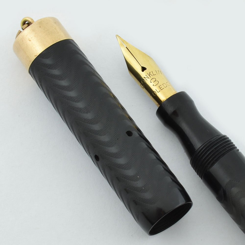 Conklin Crescent 20P Fountain Pen - BCHR, Flexible Fine 14k Nib ...