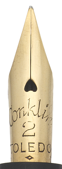 Conklin Crescent 25P Ring-Top Fountain Pen - BCHR, Fine Flexible 14k ...