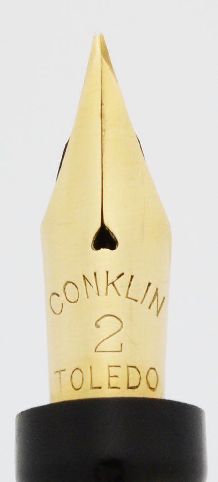 Conklin Crescent 2NL Fountain Pen - BCHR, Full Flex Extra Fine 14k Nib ...