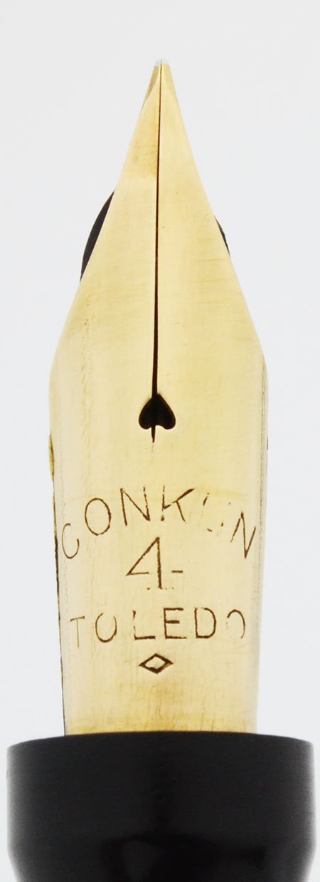 Conklin Crescent 40 Fountain Pen - Large BCHR, Flexible Fine 14k Nib ...