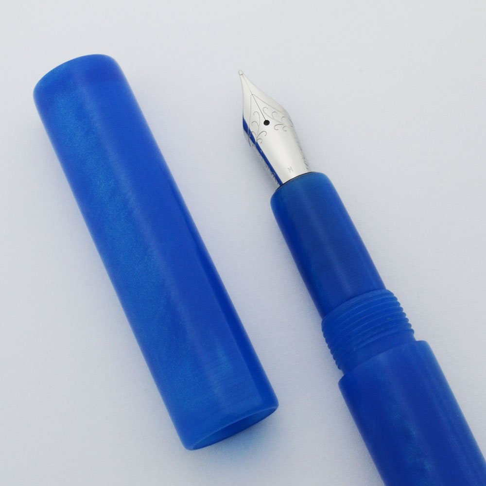 PSPW Prototype Fountain Pen - Blue with Iridescent Green, JoWo #6 Nibs ...
