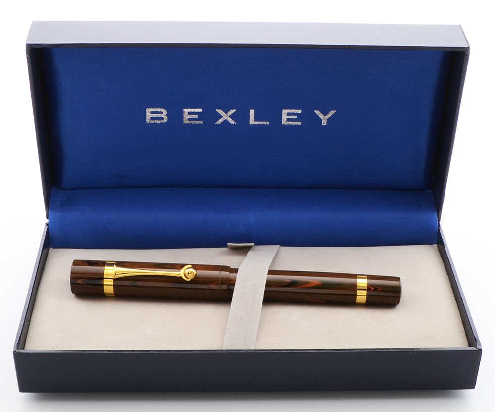 Bexley Owner's Club Fountain Pen 2016 - Orange Woodgrain Ebonite, Broad ...