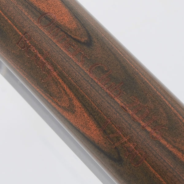 Bexley Owner's Club Fountain Pen 2016 - Orange Woodgrain Ebonite, Broad ...