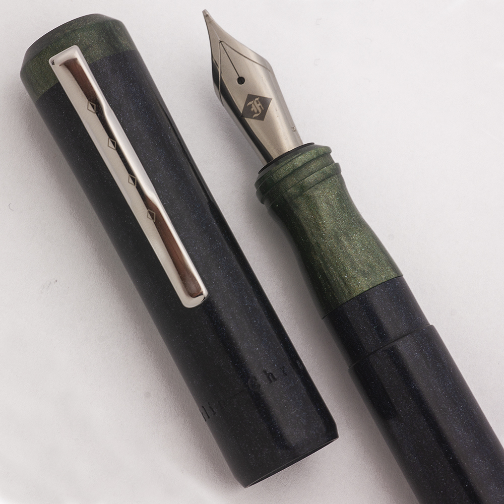 Franklin-Christoph 02 Fountain Pen - Diamondcast Blue & Green, C/C ...
