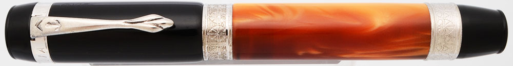 Ancora Perla Fountain Pen (2002) - Brown, Sterling Trim, 18k Fine Nib ...