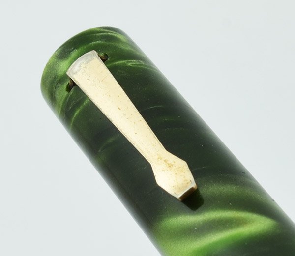 Wahl Eversharp Bantam Fountain Pen - Green Swirl, Bulb Filler, #0 14k ...
