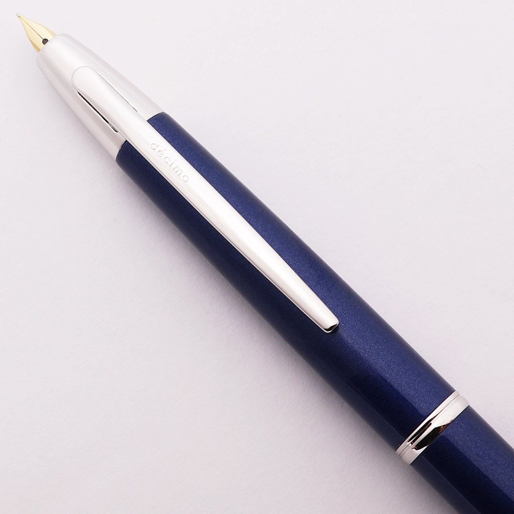 Pilot Decimo Vanishing Point (2008) - Metallic Blue w Chrome Trim, Fine ...