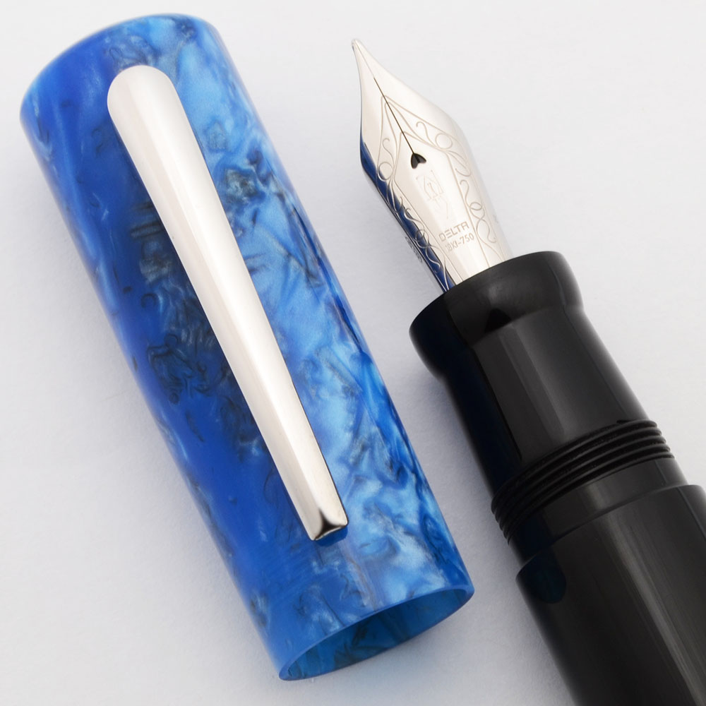 Delta Planet Collection LE Fountain Pen - "Artico", Blue Cap w Black ...