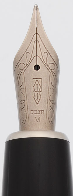 Delta Titanio Fountain Pen (1982) - Black w Chrome Trim, C/C, Medium ...