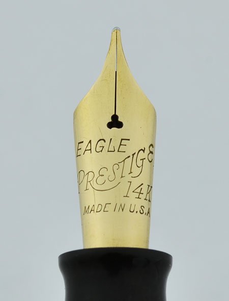Eagle Prestige Fountain Pen - Red and Black Marble, Fine 14k Nib ...