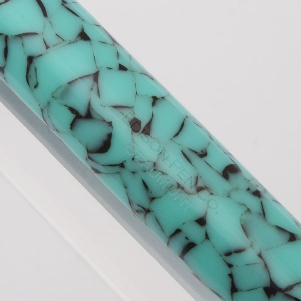 Edison Beaumont Fountain Pen - Turquoise Flake Acrylic, Medium Steel ...