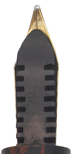 Eggens Hambler Ring Top Fountain Pen - Red Mottled Hard Rubber, Gold ...