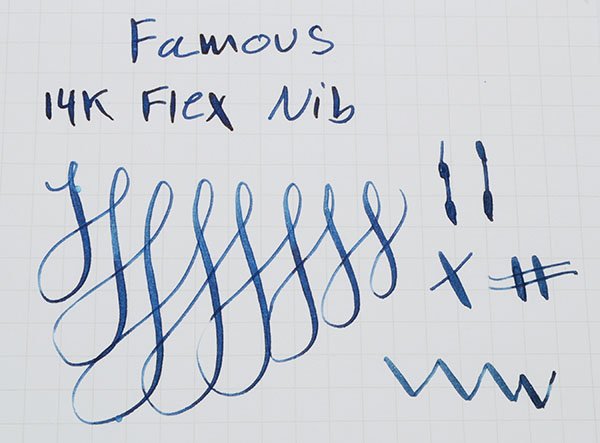 Famous Fountain Pen - BCHR, Flexible Fine 14k Nib (Excellent, Restored ...
