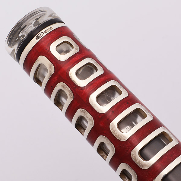 Krone Jet Oversize Fountain Pen - Monte Carlo Red w Sterling Trim ...