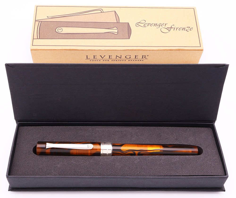 Levenger (Stipula) Firenze Fountain Pen (2000s) - Amber w Black ...
