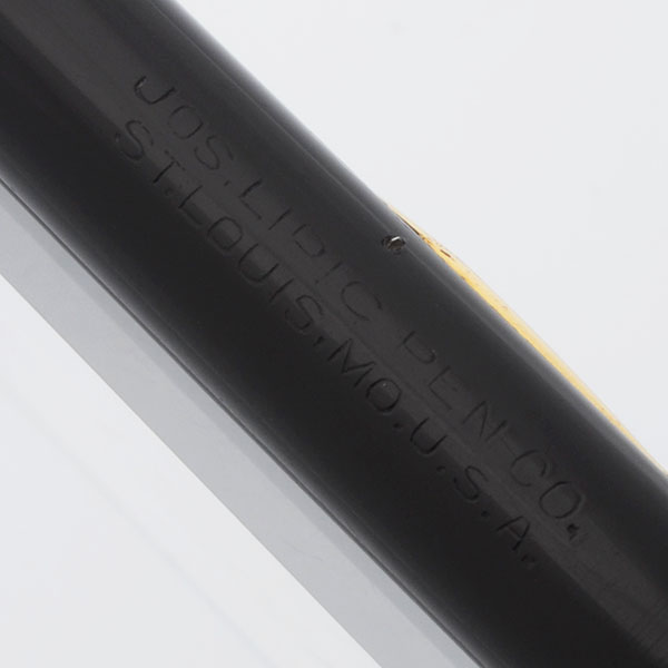 Joseph Lipic Fountain Pen (USA 1930s) - Black, 14k Fine Nib, Lever ...
