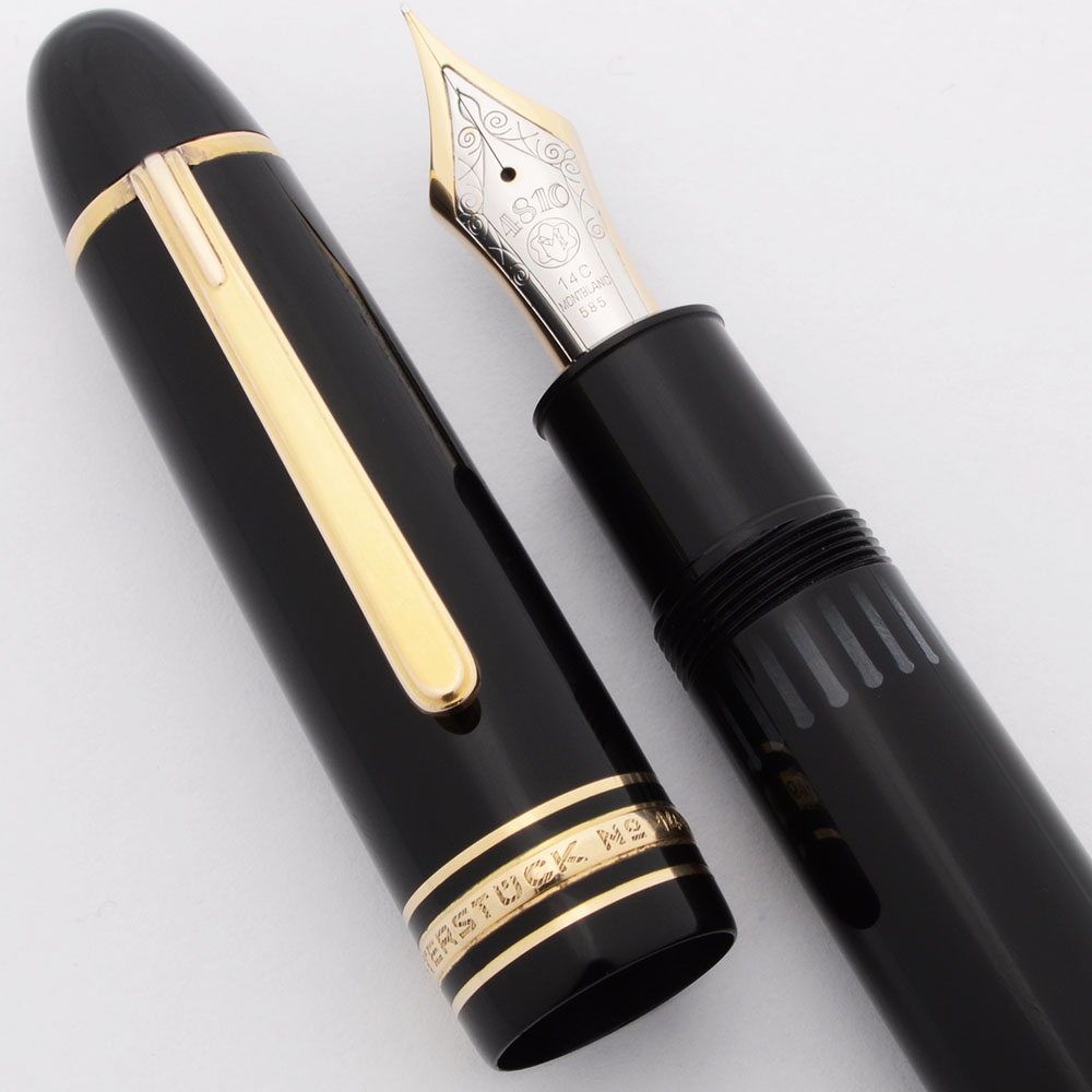 Montblanc Meisterstuck 149 Fountain Pen (1980s) - Basic Black, Piston ...