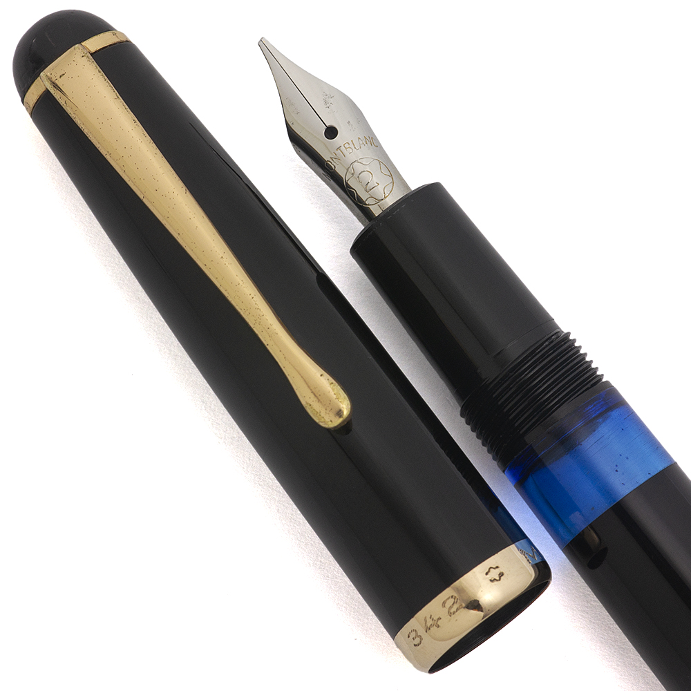 Montblanc 342 Fountain Pen (1950s) - Black w GT, Piston Filler, Oblique ...