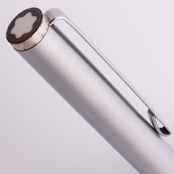 Montblanc Slimline Rollerball Pen (1990s) - Brushed Stainless Steel ...