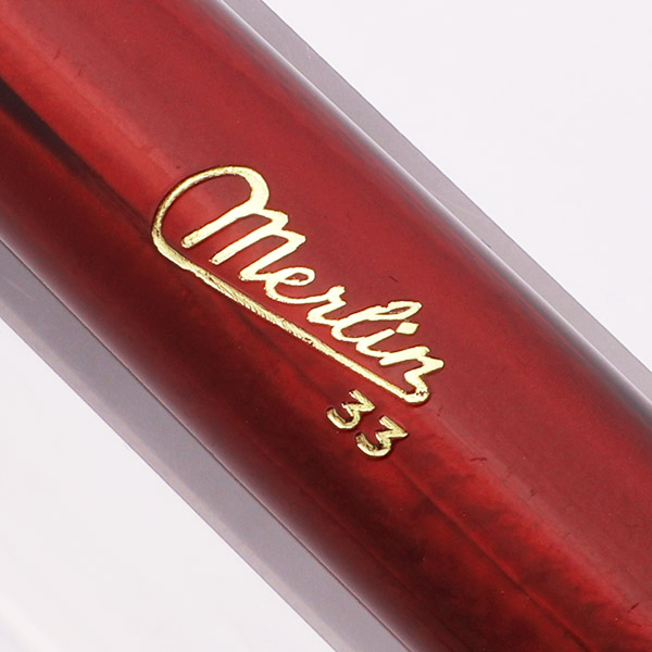 Merlin 33 Fountain Pen (Denmark/Netherlands, 1950s) - Red Stripe w/GT ...