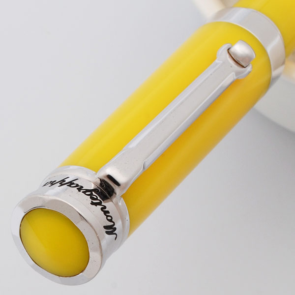 Montegrappa Parola Rollerball Pen - Yellow w Rhodium Trim (Excellent ...