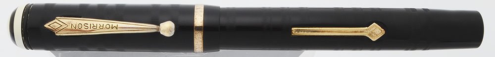 Morrison Black Beauty Fountain Pen - Black Chased Celluloid, 14k Fine ...