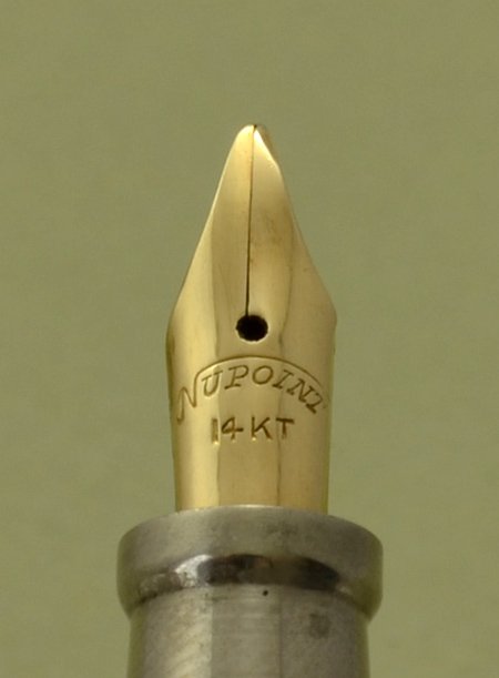 Nupoint Ring Top Fountain Pen - Slverplated, Medium Nib (Very Nice ...