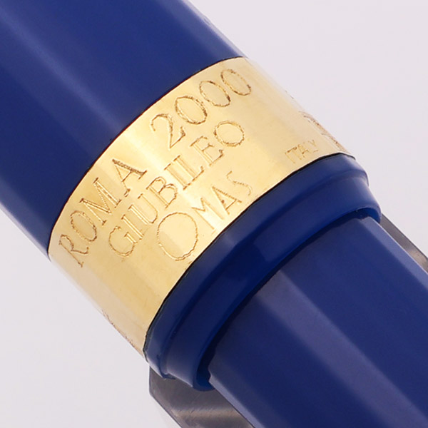 Omas Roma 2000 Giubileo Ballpoint Pen - Blue w Gold Trim (Excellent in ...