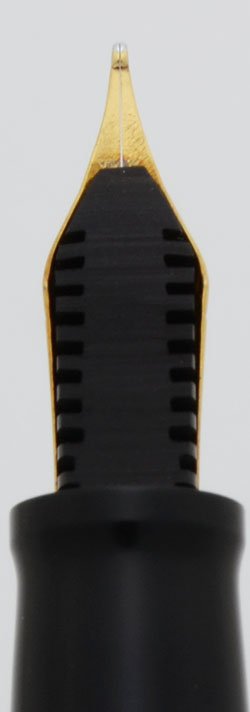 Omas Dama Fountain Pen (1990s) - Black w Gold Trim, 18k Fine (Excellent ...