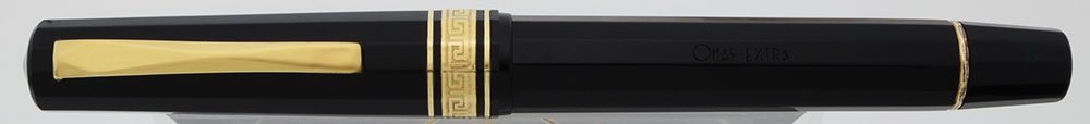 Omas Dama Fountain Pen (1990s) - Black w Gold Trim, 18k Fine (Excellent ...
