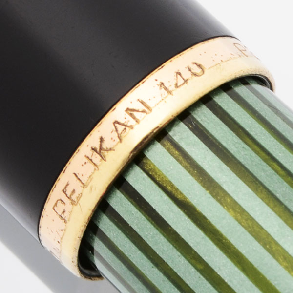 Pelikan 140 Fountain Pen (1950s) - Green Stripes, Piston Filler, 14k ...