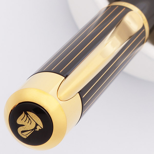 Pelikan R3110 Ductus Rollerball Pen - Black w Gold Accents (Excellent ...