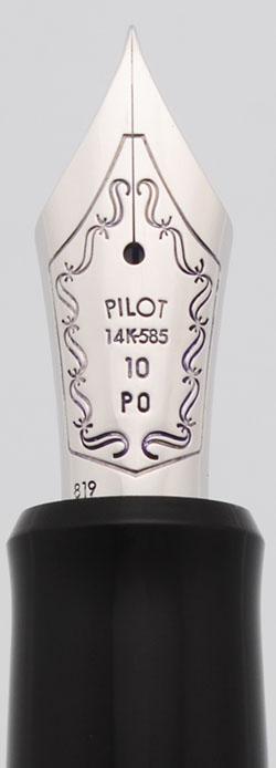 Pilot Namiki Custom Heritage 912 Fountain Pen - Black w Rhodium Trim ...