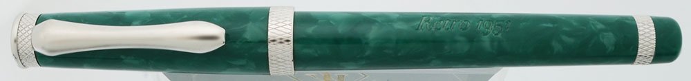 Retro 51 Scriptmaster Fountain Pen - Aqua Marble, C/C, Medium Nib (Near ...