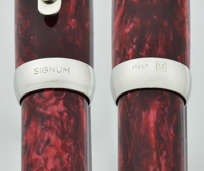 Signum Orione Fountain Pen - Red Resin & Sterling, Medium Nib (Near ...