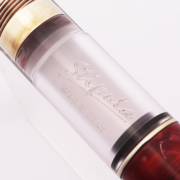 Stipula Ventidue 22 Fountain Pen - Raspberry, Gold Trim, EF 14k Nib ...