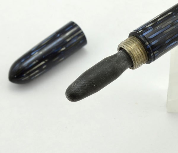 Victor Victapen Teeny Fountain Pen - Grey & Blue Stripes, Bulb Filler ...