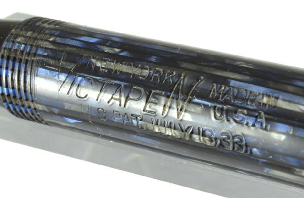Victor Victapen Teeny Fountain Pen - Grey & Blue Stripes, Bulb Filler ...