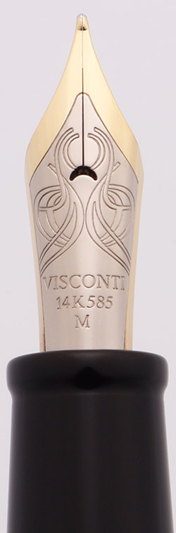 Visconti Midnight Voyager Fountain Pen (1998) - Black Acryloid, Silver ...